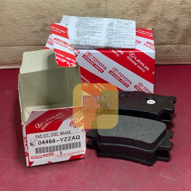 TOYOTA CAMRY 2.0/2.4 2007-2012 REAR BRAKE PAD (04466-YZZAQ) | Shopee ...