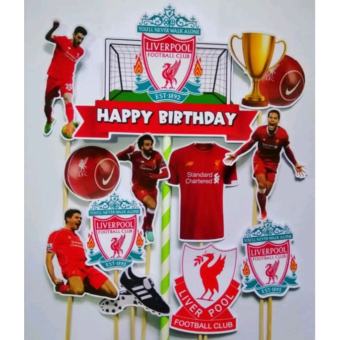 Liverpool Cake Topper Birthday | Shopee Malaysia