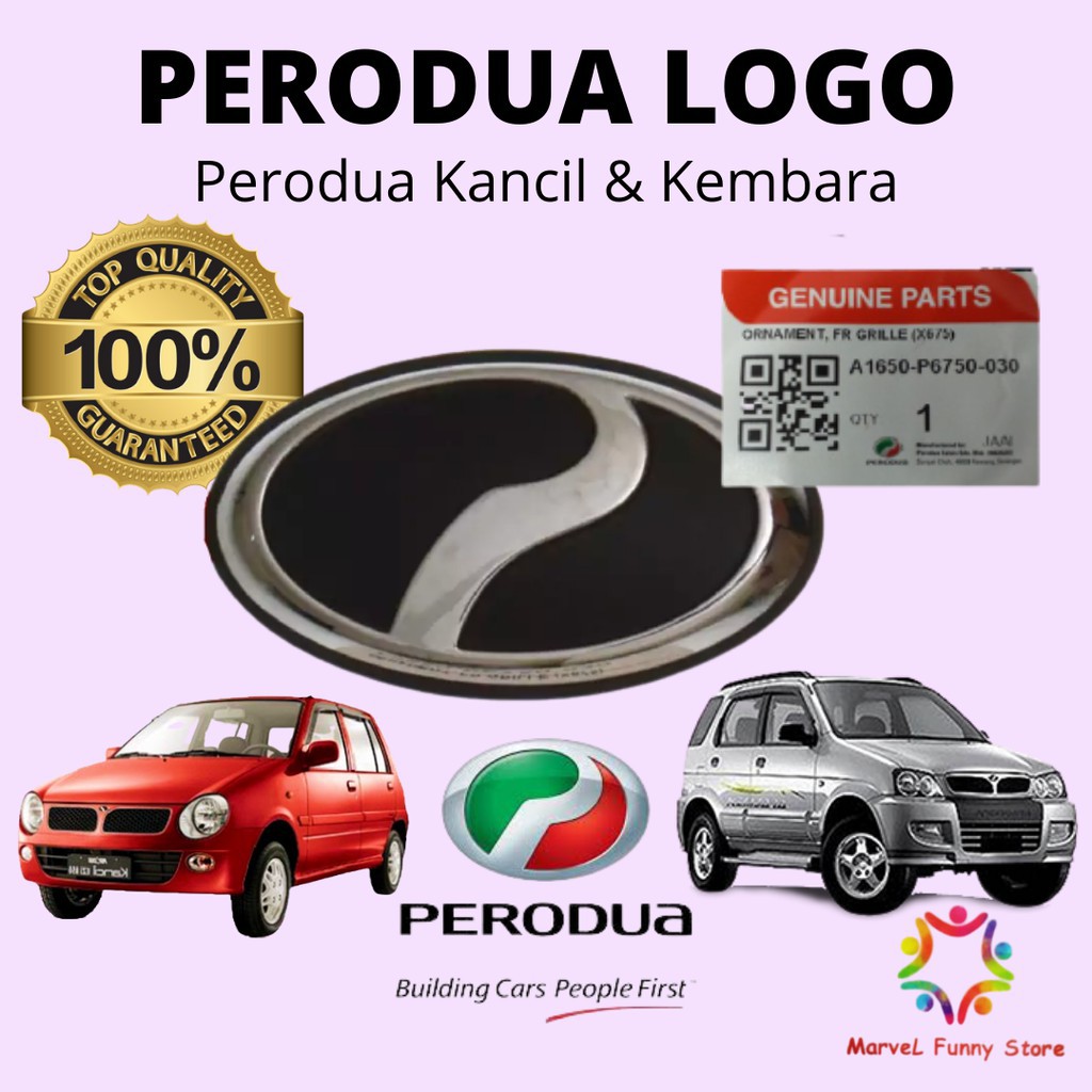 Perodua kancil / kembara grille emblem logo ornament front depan 100% ...