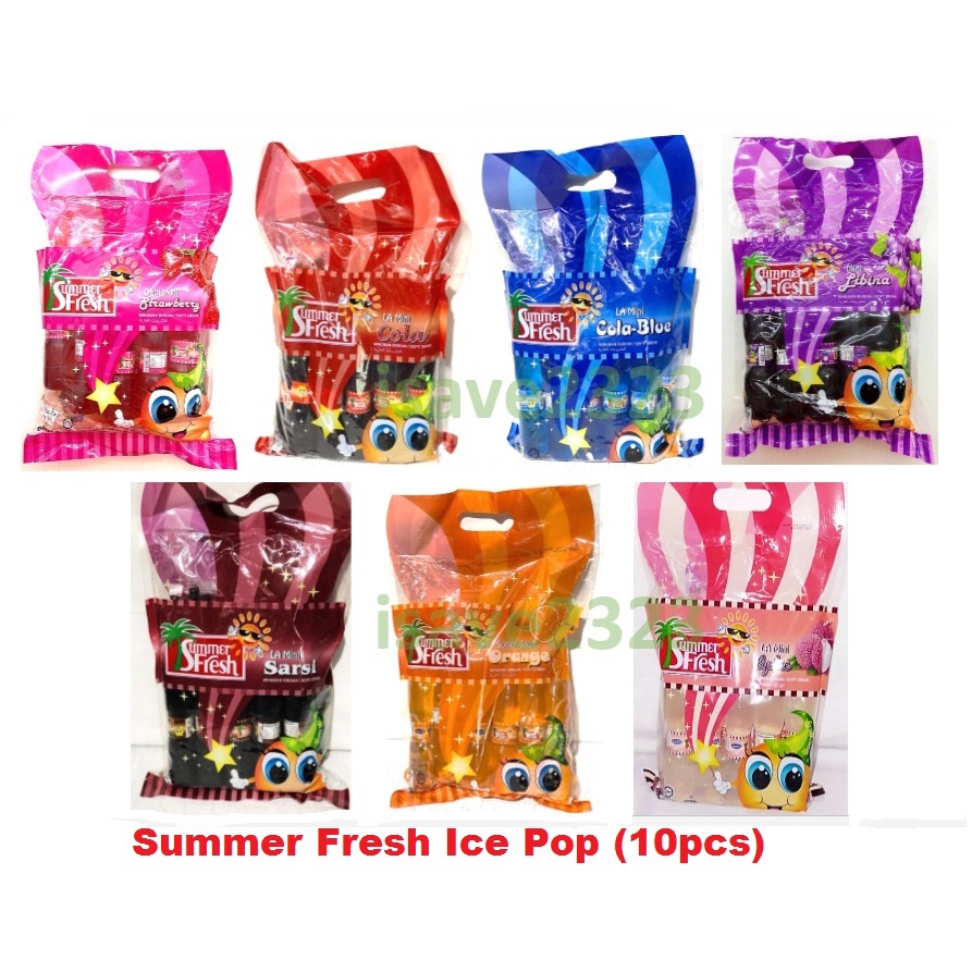 Summer Fresh Ice Pop (85ml x 10 pcs) - 7 Flavours | Shopee Malaysia