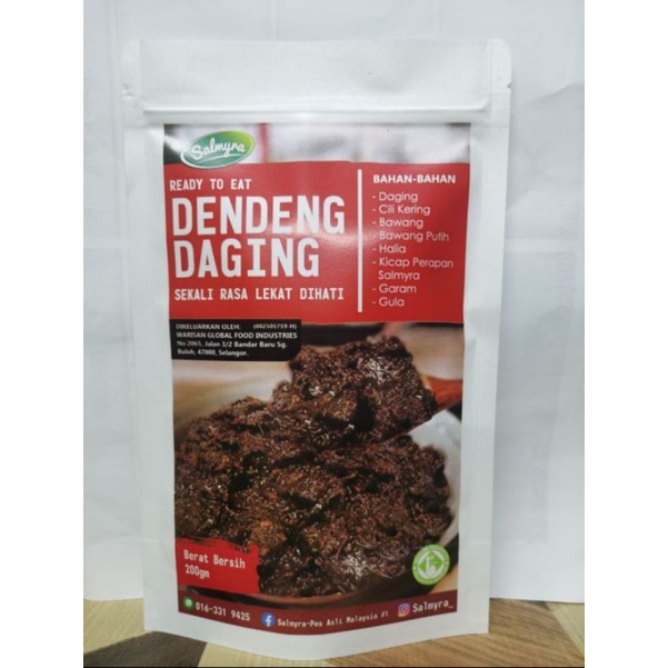 (READY STOCK) DENDENG DAGING(200g) [ready to eat] | Shopee Malaysia