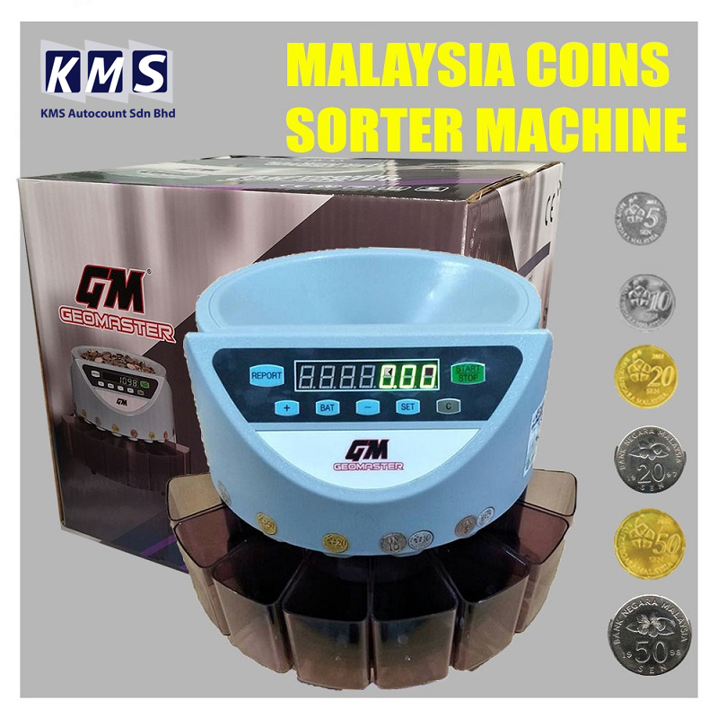 GEOMASTER COIN COUNTER COIN SORTER WHITE | Shopee Malaysia