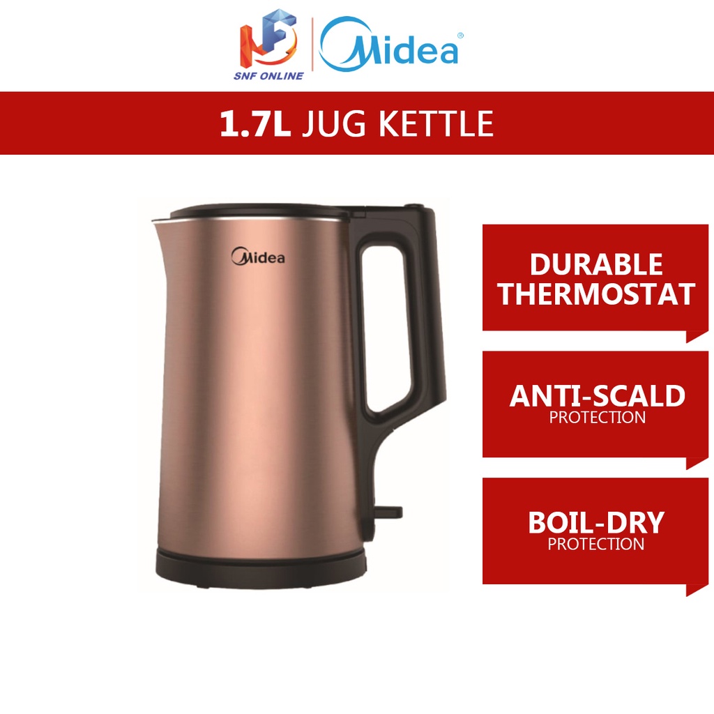 Midea Double Wall Electric Jug Kettle (1.7L) MK-17PJ | Shopee Malaysia