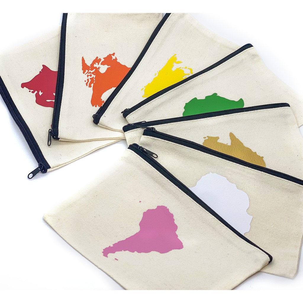 Continent Pouches (World Map) | Shopee Malaysia