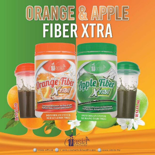 VASIA Apple Fiber Xtra / Orange Fiber Xtra | Shopee Malaysia