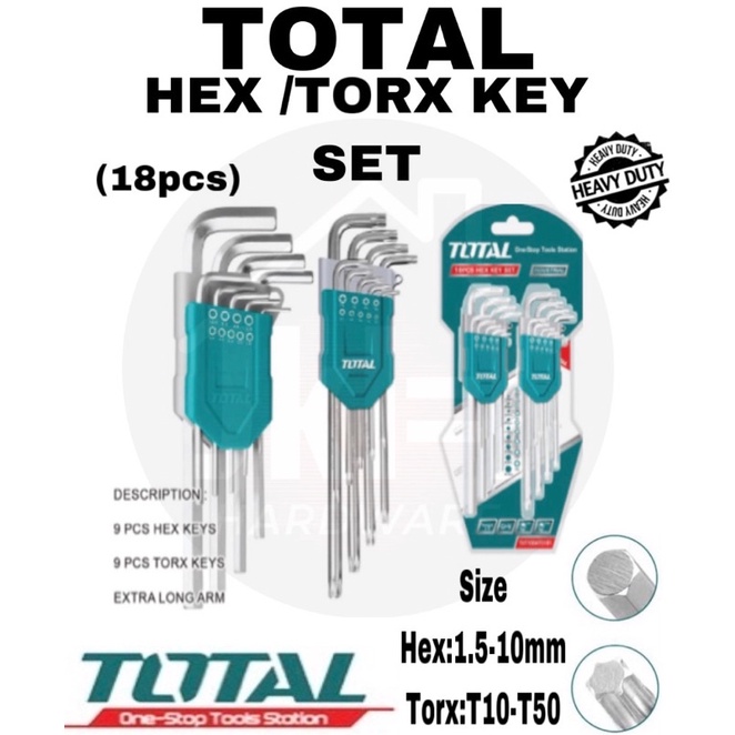 (READY STOCK) TOTAL HEX/TORC KEY SET ELLEN KEY SET | Shopee Malaysia