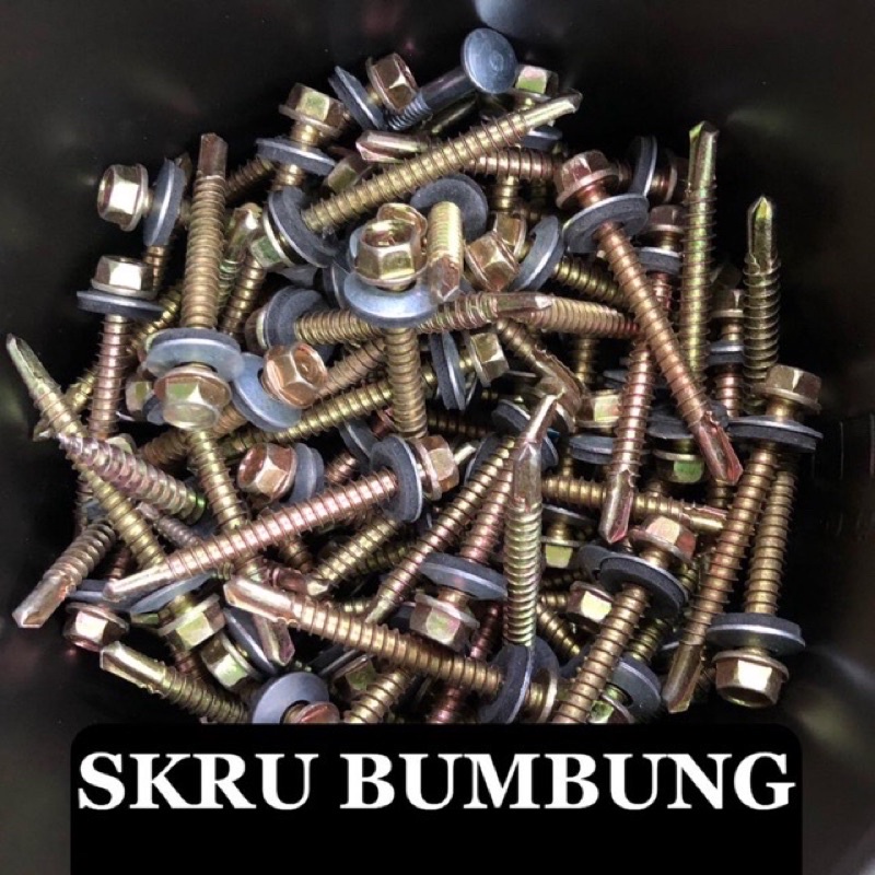 Skru bumbung self drilling screw all size | Shopee Malaysia