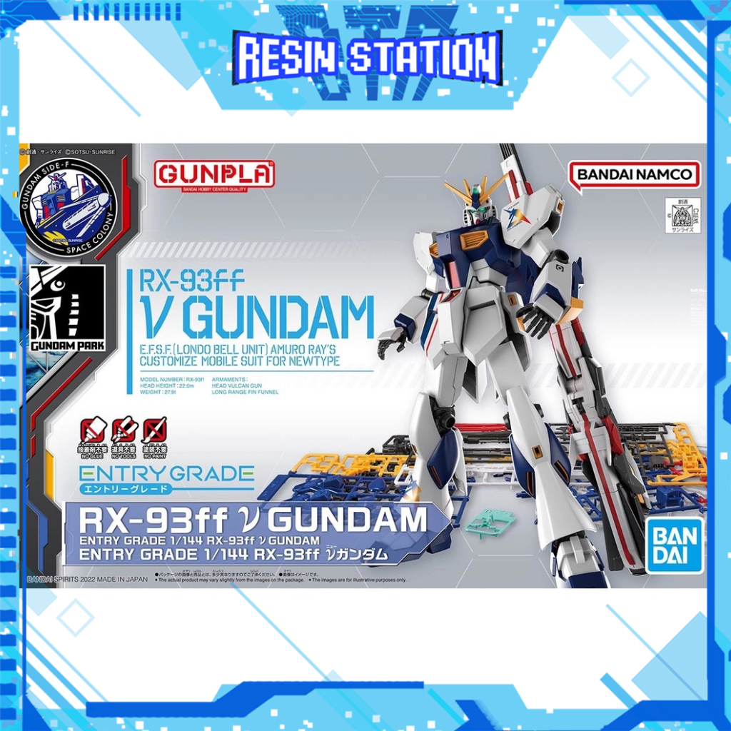 Bandai EG Entry Grade 1/144 RX-93ff Nu Gundam (Gundam Base Fukuoka Limited Exclusive) | Shopee ...