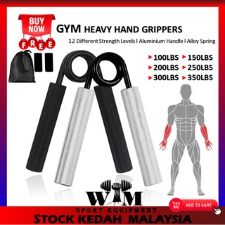 100-350LBS Heavy Hand Grip Metal Hand Grippers Gym Fitness Forearm ...
