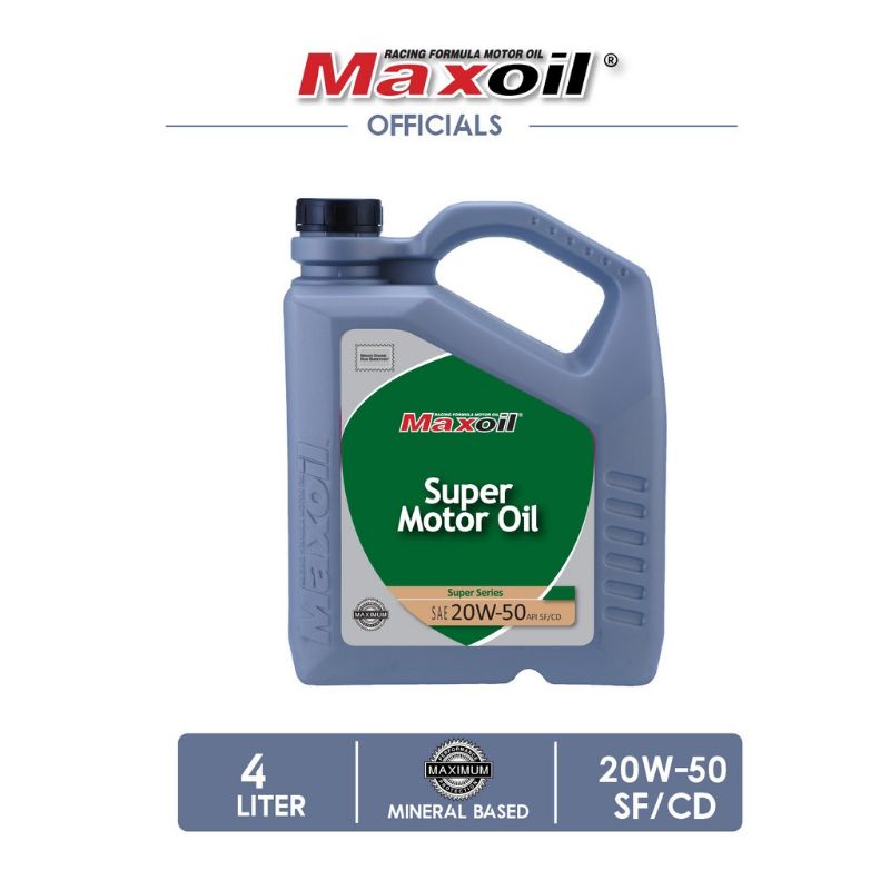 Maxoil 20W-50 SF/CD Mineral Base 4L | Shopee Malaysia