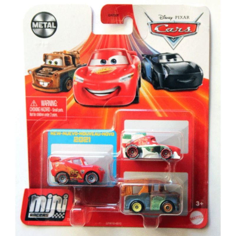 Disney Pixar Cars Mini Racers WGP Lightning McQueen racing wheels 3 ...