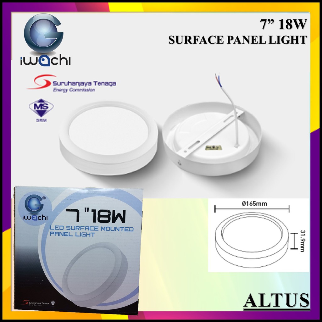 IWACHI 7" 18W LED SURFACE DOWNLIGHT | Shopee Malaysia