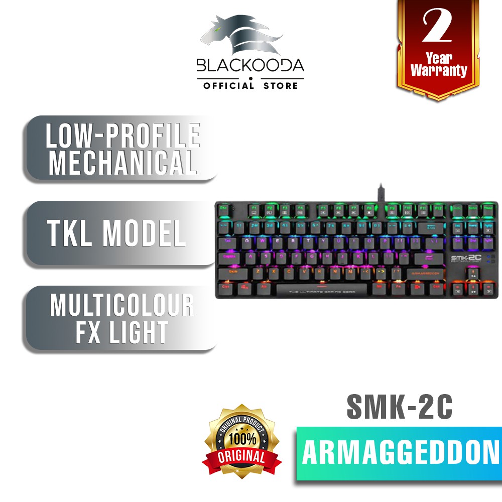 Armaggeddon SMK-2C Psychfalconet Blue Switch Mechanical Keyboard | 87 ...