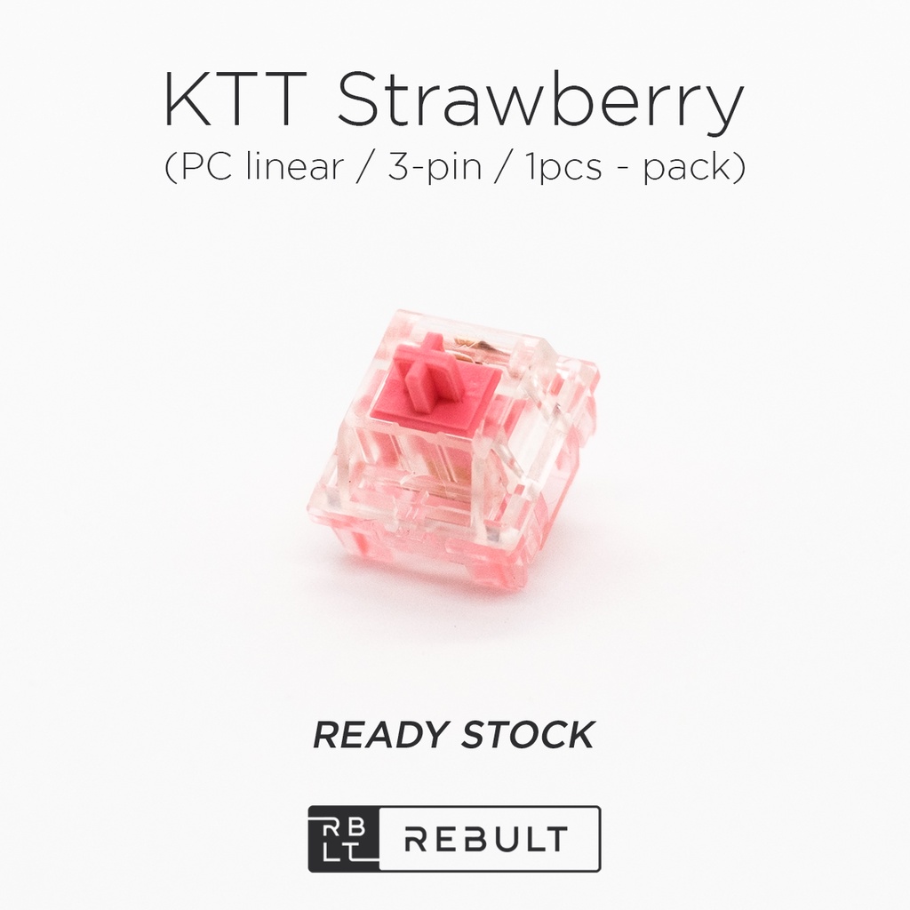KTT Strawberry (3-pin and 5-pin) Mechanical Switch For Mechanical Keyboards | Shopee Malaysia