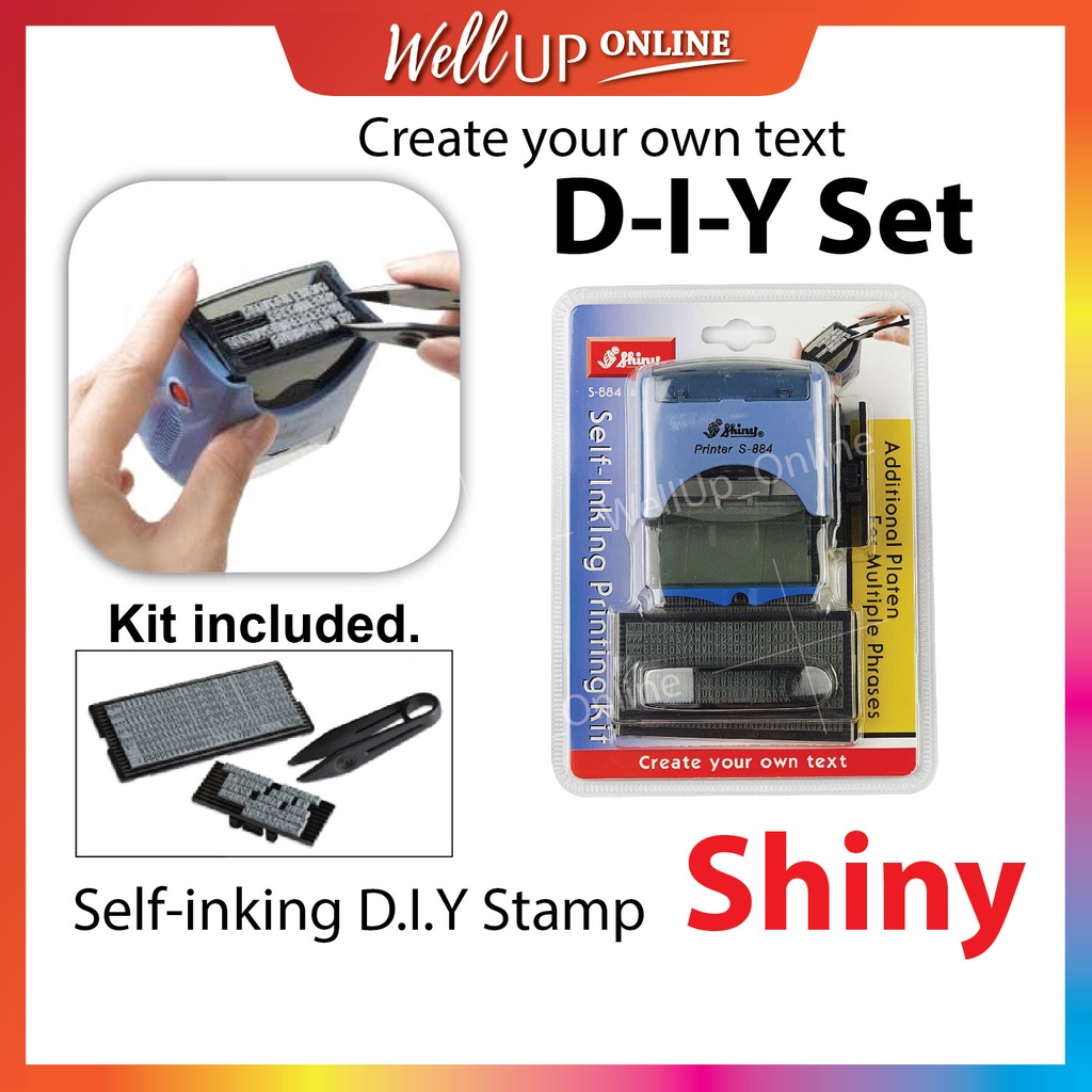 Shiny Printing Kit (D-I-Y SET) Self-inking S-882 / S-883 / S-884 ...