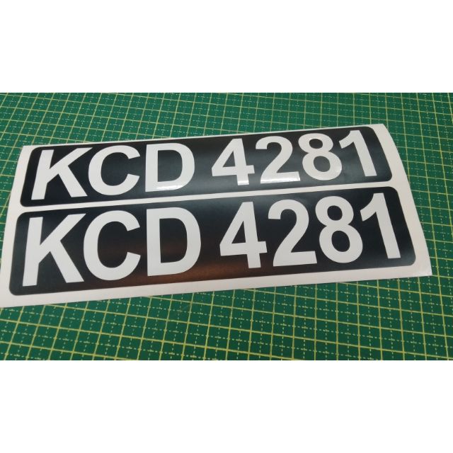 Sticker Motor. Sticker Nombor Plate. Stiker Nombor Plat EX5 | Shopee ...