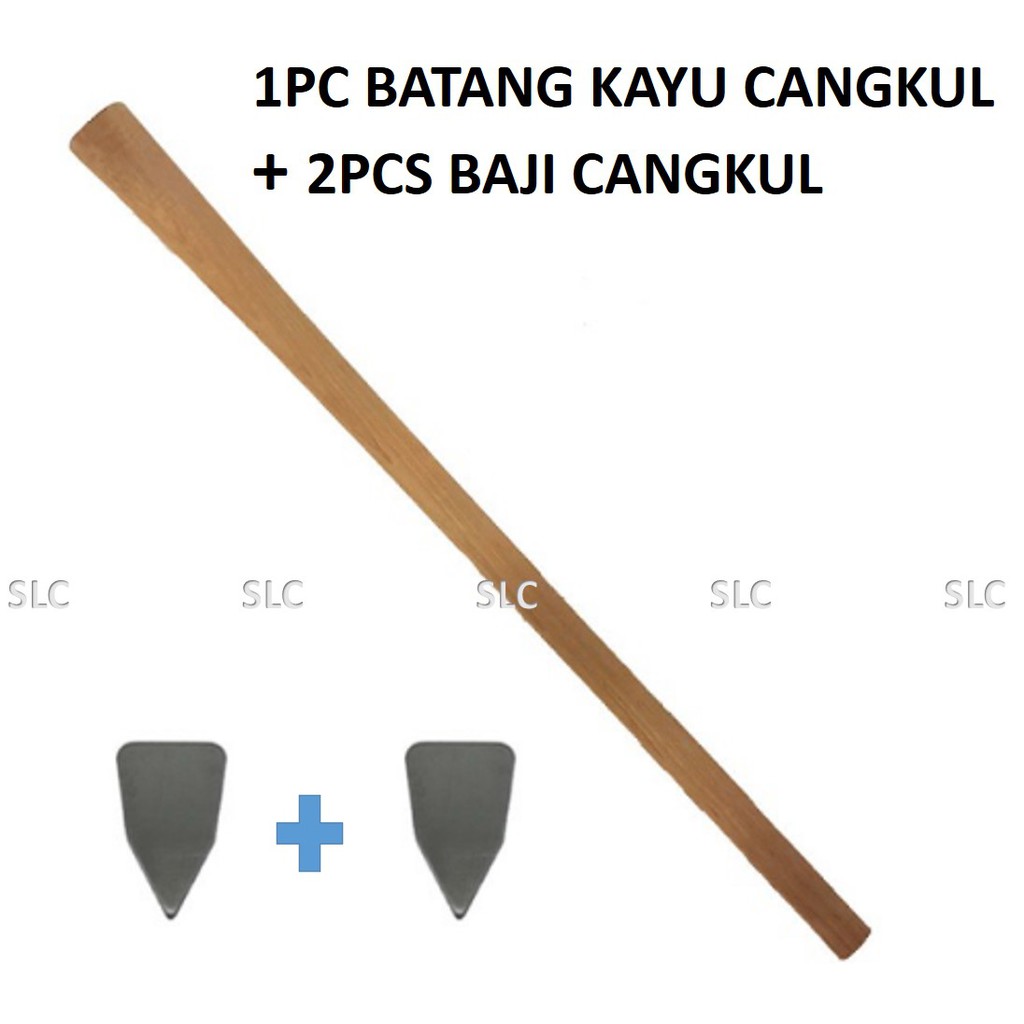 Hoe Wood Stick & Wedge / Batang Kayu Cangkul + Baji Besi | Shopee Malaysia