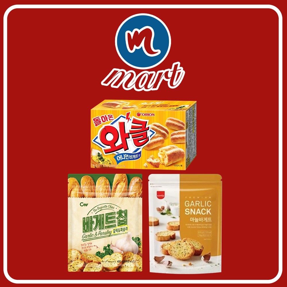 韩国CW奶油大蒜面包饼干蒜香面包400g 韩国 Samlip Garlic Bread 420g Korea CW Garlic and ...