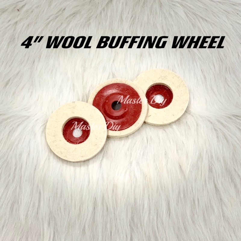 ‼️READY STOCK‼️4” WOOL BUFFING WHEEL / WOOL POLISH DISC / BUFFER WHEEL ...