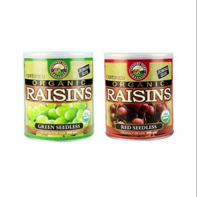 Country Farm Organic Jumbo Raisins 300g (Red / Green) | Shopee Malaysia