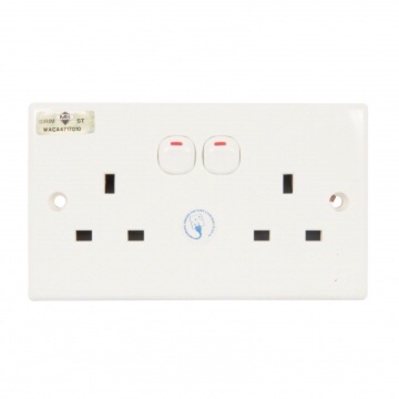 🔥Hot Item 13A Double Switch Socket Outlet 13A （Sirim）Switch Electric ...