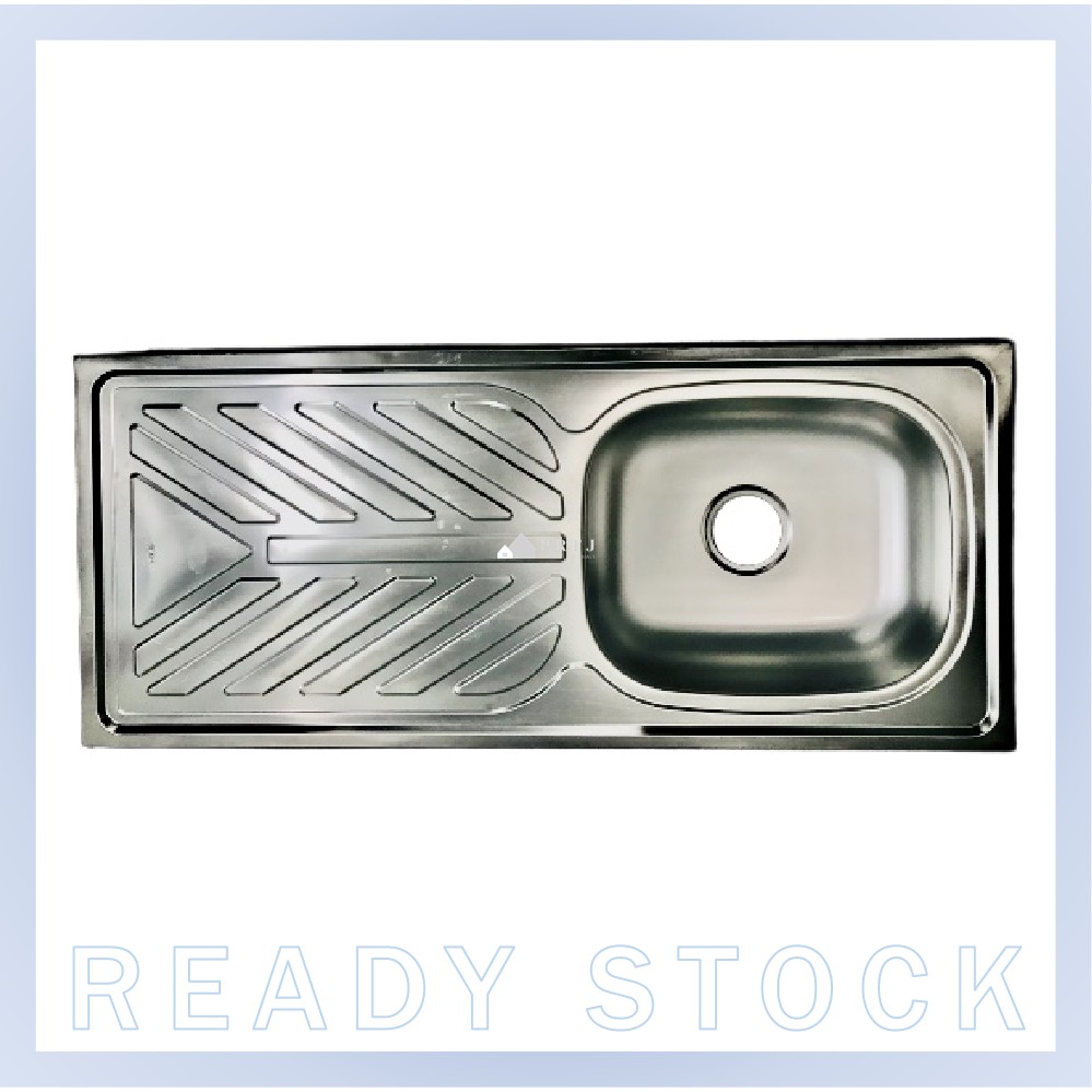 SINKI DAPUR / SINK KITCHEN STAINLESS STEEL | Shopee Malaysia