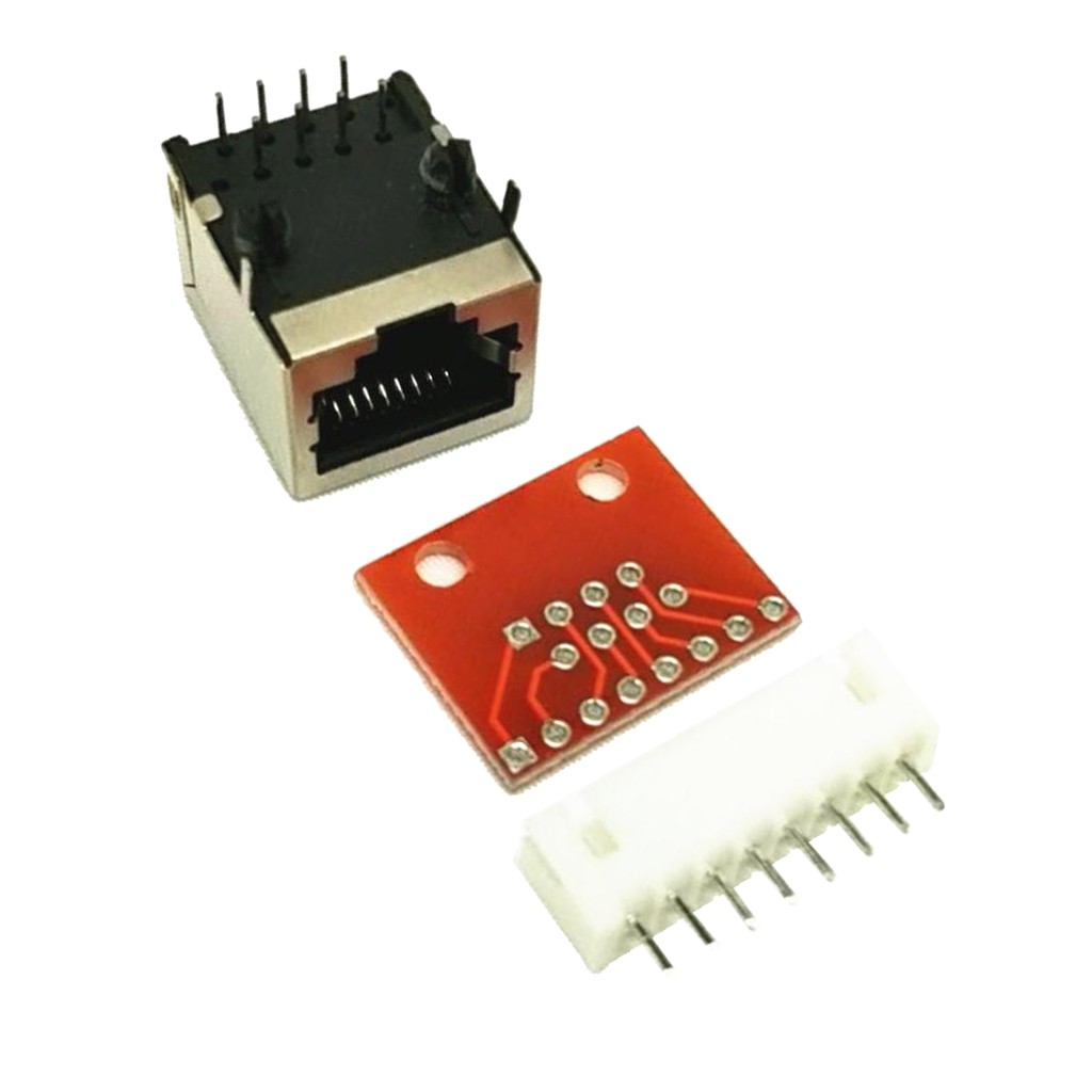 Rj45 8-p pin connector pcb and breakout board kit check ethernet | BeeCost