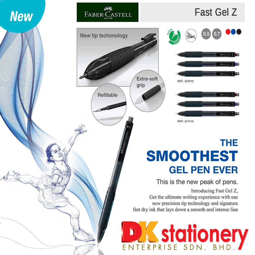 Faber-Castell Fast gel Z Pen | Shopee Malaysia