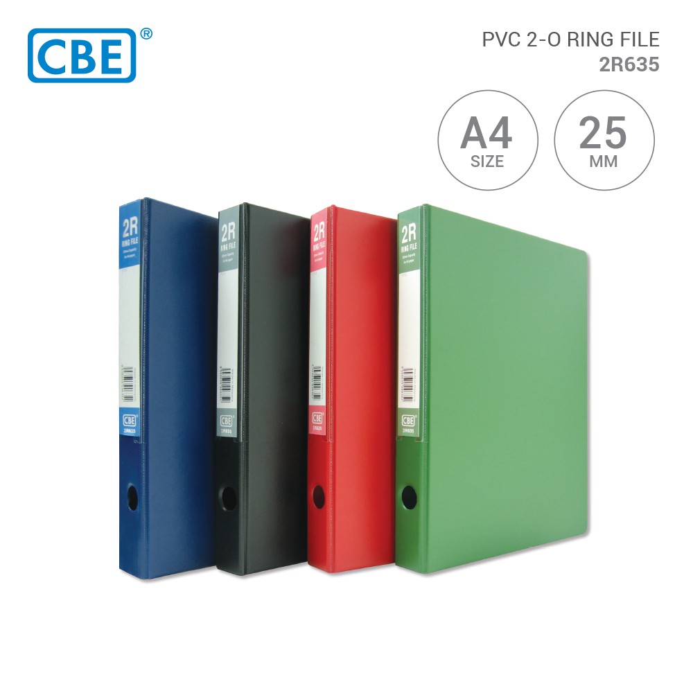 CBE 2R635 PVC 2-O Ring File A4 | 25MM | Random Colours | Shopee Malaysia