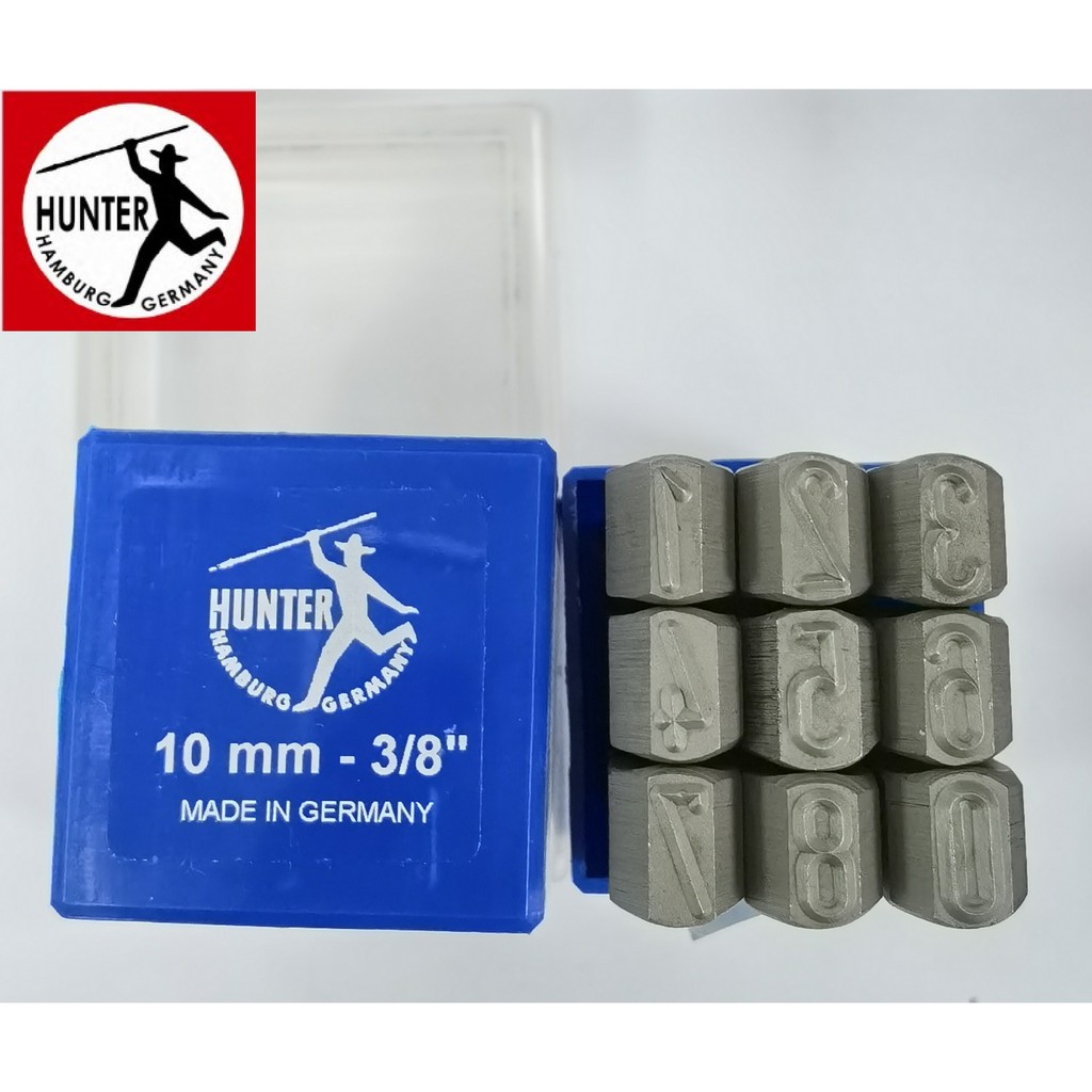Hunter No.100 Number Punch 0-9 sizes 6mm; 7mm; 8mm; 10mm | Shopee Malaysia
