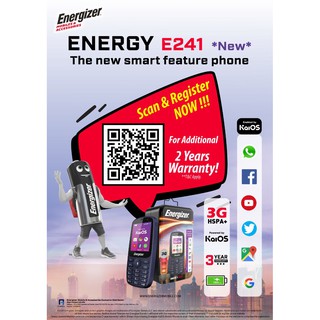Energizer Energy E241 (3G) / E241S (4G) l Wi-Fi l Keypad Smartphone l ...