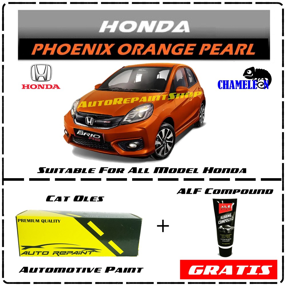 Honda PHOENIX ORANGE PEARL ORANGE PEARL - AUTOMOTIVE PAINT - CHAMELEON ...