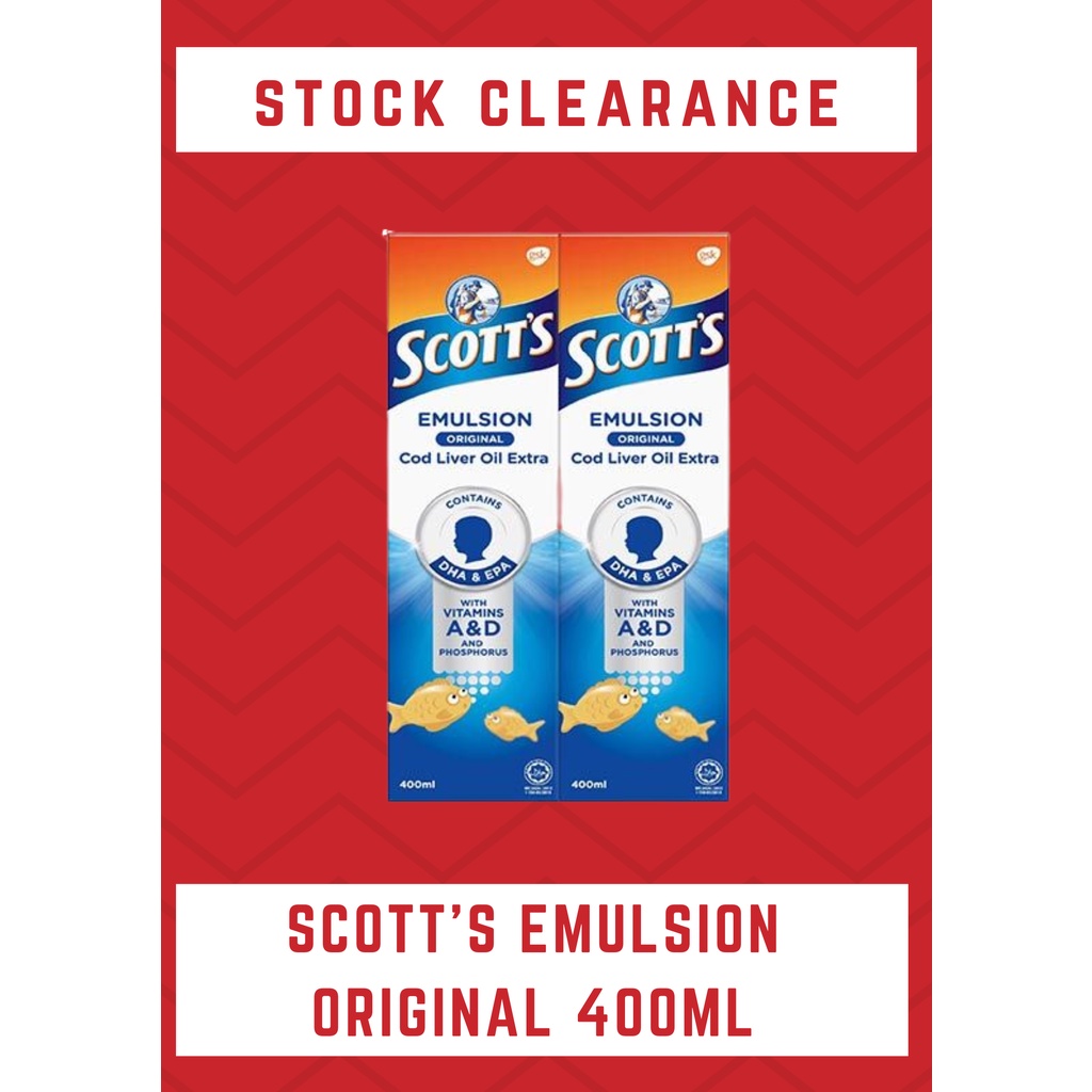 SCOTT'S EMULSION ORIGINAL 400ML | Shopee Malaysia