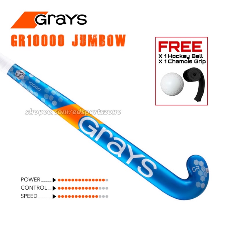 Grays GR10000 Jumbow Composite Carbon Graphen Hockey Stick Kayu Hoki ...
