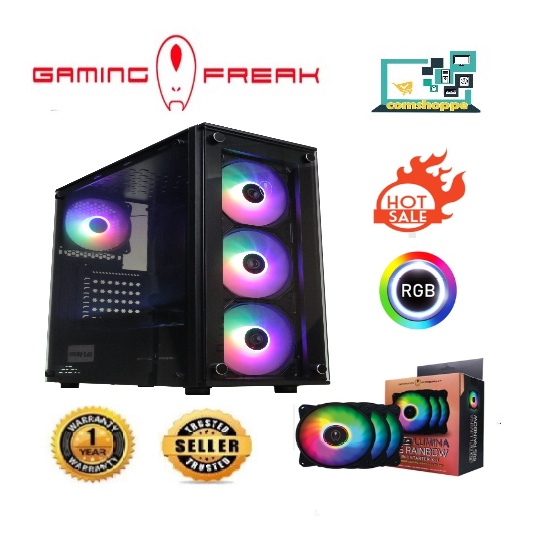 AVF Gaming Freak Casing GFG-ANDROMEDA ATX Premium Middle Tower Case ...
