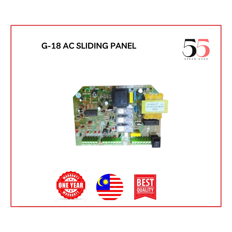 PANEL G18 AC SLIDING AUTOGATE DREAM GATE AGT AGS OAE DC MOTO DNOR E8 ...