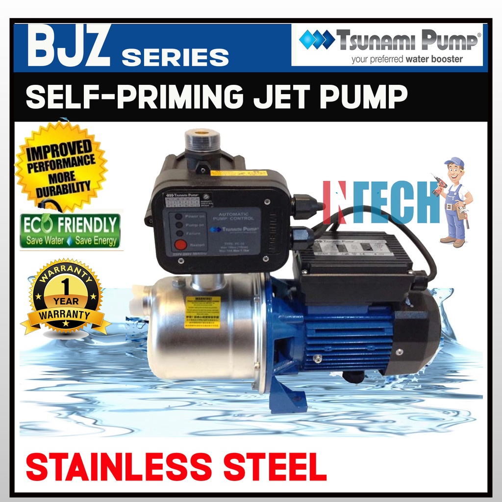 TSUNAMI PUMP BJZ SERIES AUTOMATIC CONTROL WATER PUMP STAINLESS STEEL ...