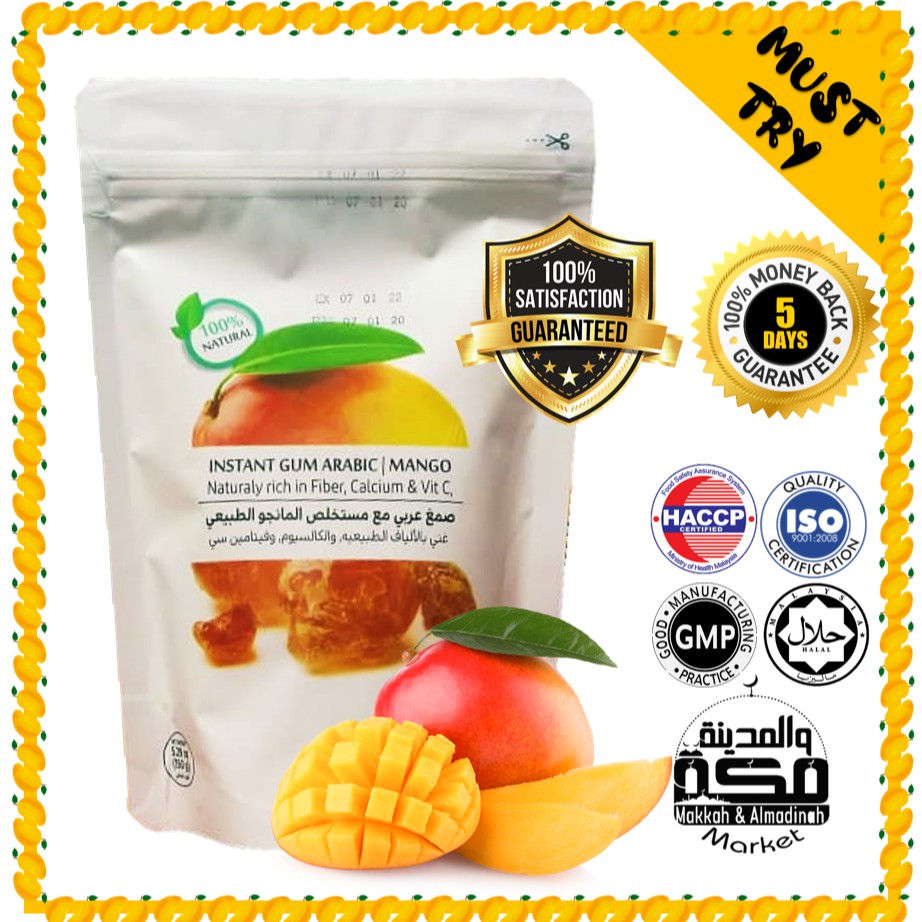 Instant Gum Arabic Mango Viscera 150g 100% natural ready stock same day ...
