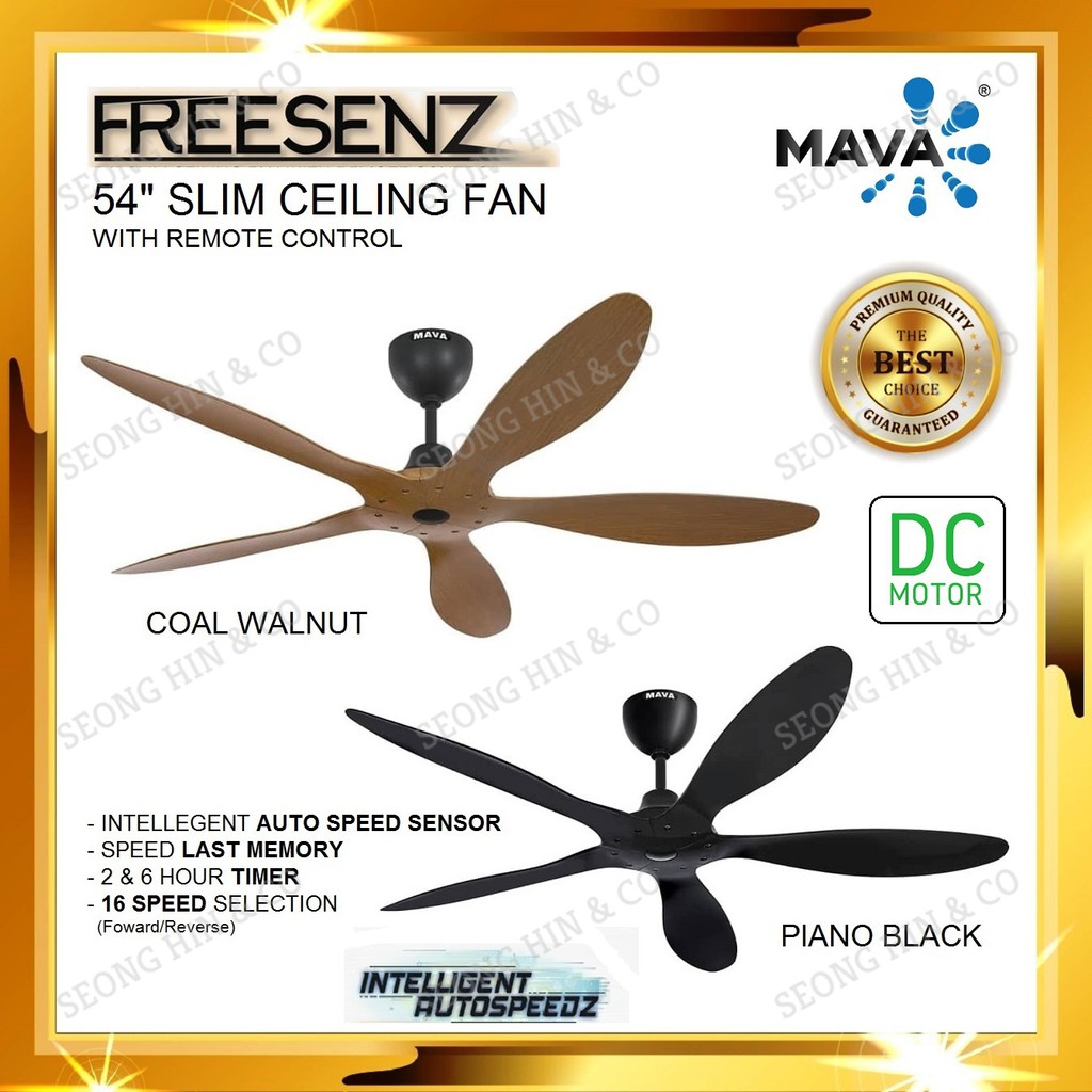 MAVA Freesenz 54" DC Ceiling Fan Remote Control / Kipas Siling DC Motor ...
