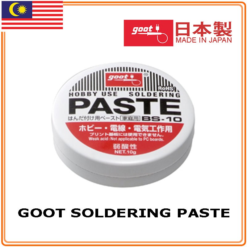 JAPAN GOOT BS-10 10g Soldering Paste Solder Flux [Minyak Solder ...