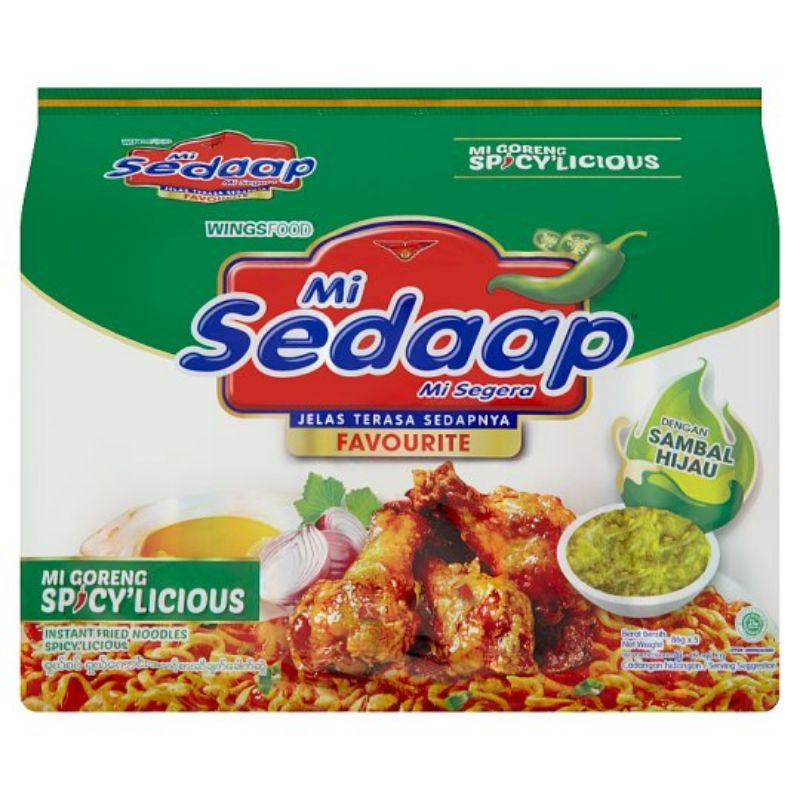 [Ready Stock!! ] NEW!! Mi sedaap Sambal hijau(5packs) | Shopee Malaysia