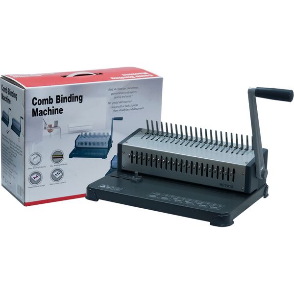 HP5016 Manual A4 Adjustable Paper Book Binder Comb Binding Machine ...