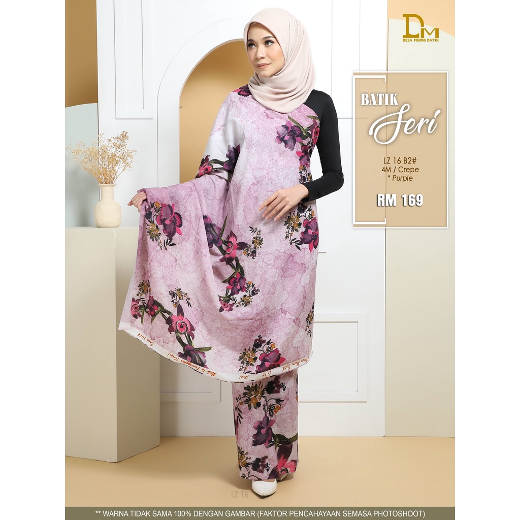 PROMO MERDEKA BATIK SERI - CREPE by Desa Murni Batik kain pasang ...