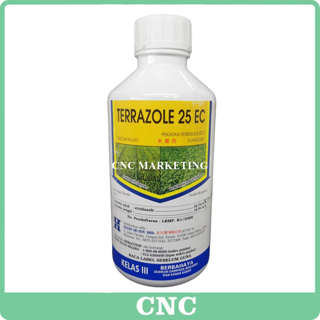 1L Terrazole 25EC Etridiazole Halex Racun Kulat Lecuh Anak Benih ...