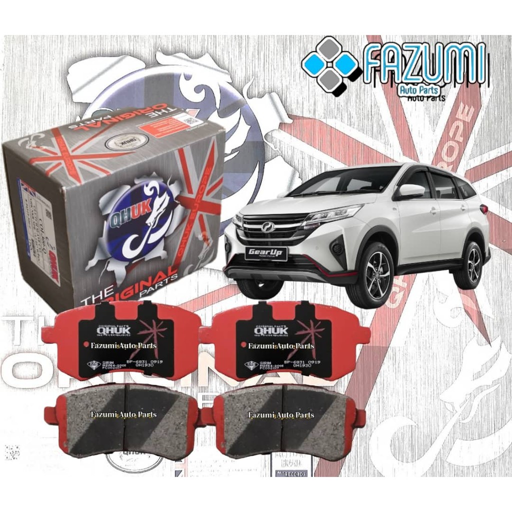 Perodua Aruz Front(depan) Brake Pad 1 Set | Shopee Malaysia