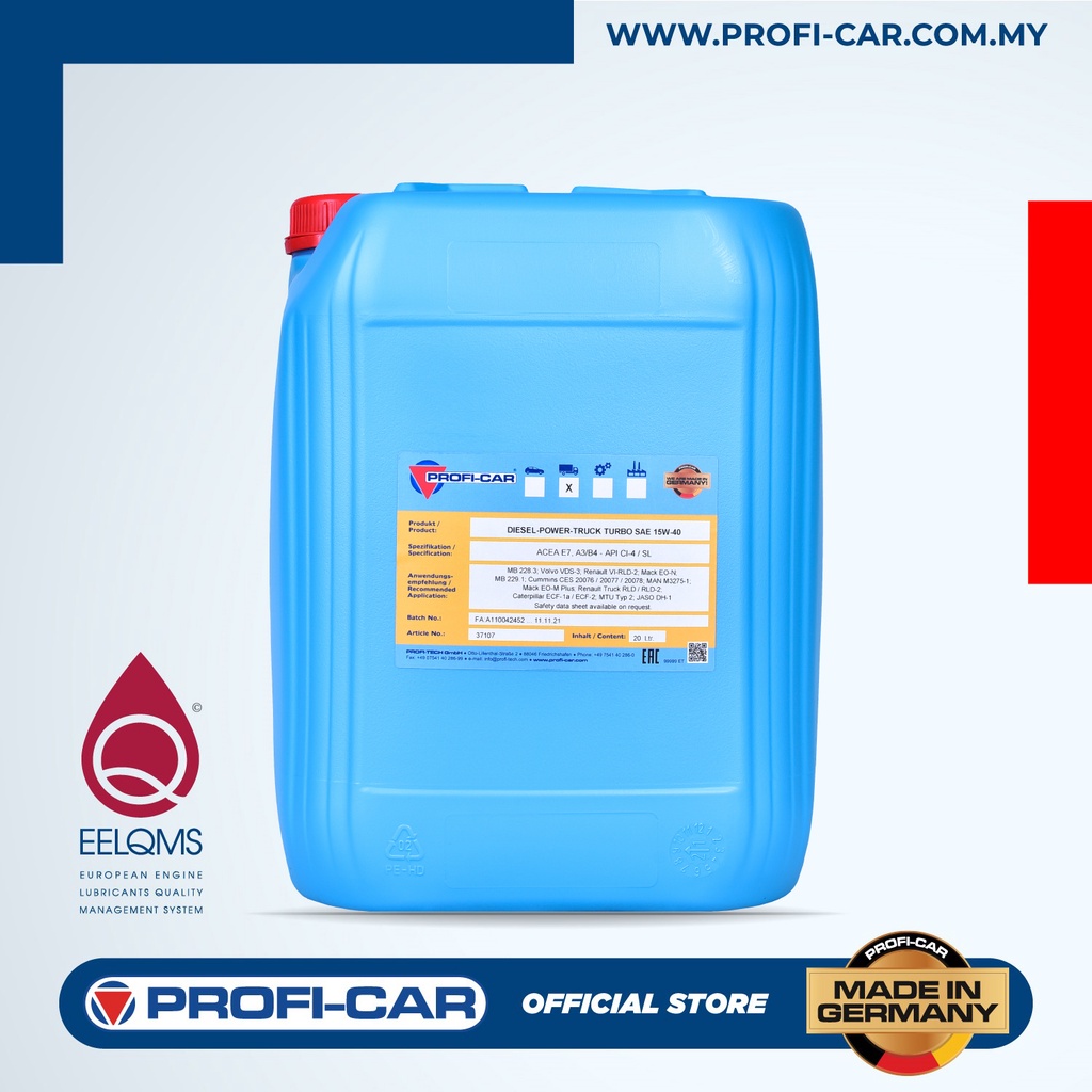 PROFI-CAR Diesel-Power-Truck Turbo 15W40 E7 / A3/B4 CI-4 / SL Engine ...