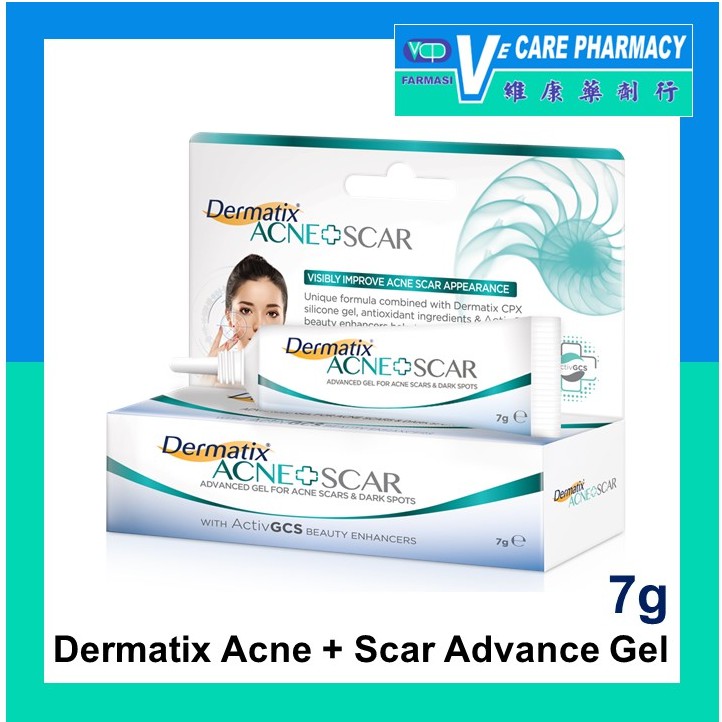 Dermatix Acne + Scar Advance Gel for Acne Scars & Dark Spots 7g ...