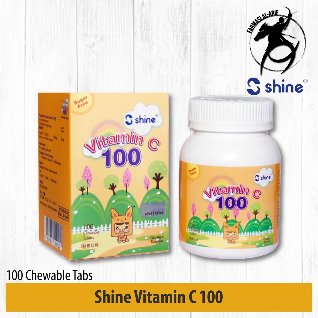 Shine Vitamin C 100 (100 Chewable Tabs) | Shopee Malaysia