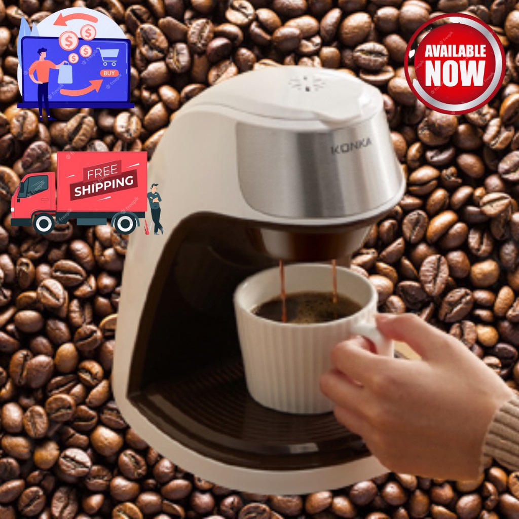 KONKA 2021 Office Coffee Machine Home Portable / Tea Makers Drip Filter ...