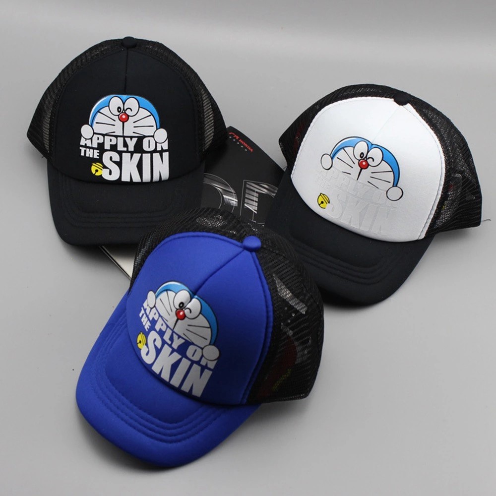 Cartoon Doraemon Sunscreen Hip Hop Cap Adjustable Kids Baseball Cap ...
